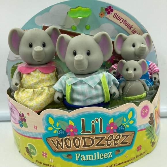 Toys | Lil Woodzeez Famileez Oliphant Elephant Family 4pc Playset With ...